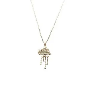 RIZE Sterling Cloud & Rain Charm Necklace