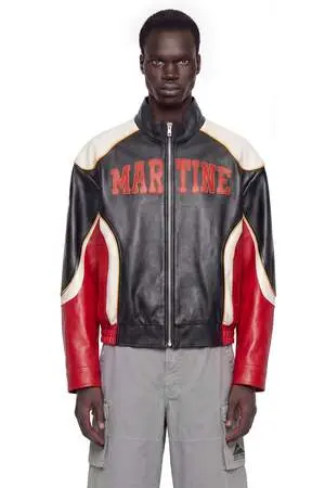 Martine Rose Superbowl Leather Jacket
