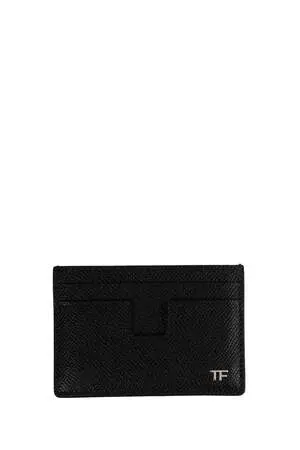 TOM FORD Leather Cardholder - Black