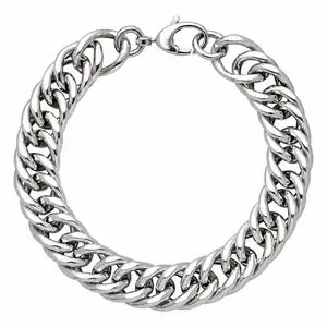 BELINDA JEWELZ Miami Cuban Link Bracelet - Silver