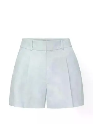 Veronica Beard Craig Pleated Shorts - Blue