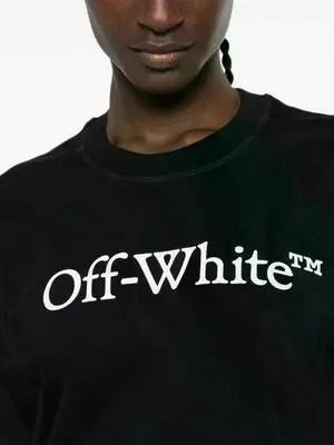 Off-White Cropped Logo T-shirt