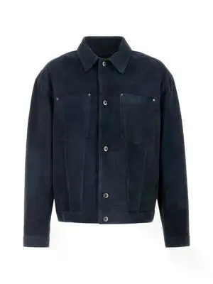 SALVATORE SANTORO Suede Jacket - Blue