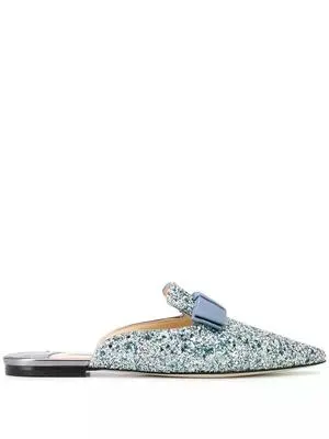 JIMMY CHOO Galaxy Flat Mules