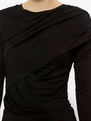 MARANT ETOILE Asymmetrical Draped Jersey Top