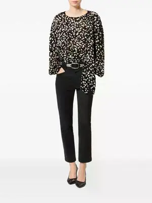 Isabel Marant Étoile Floral Devoré Effect Top - Black