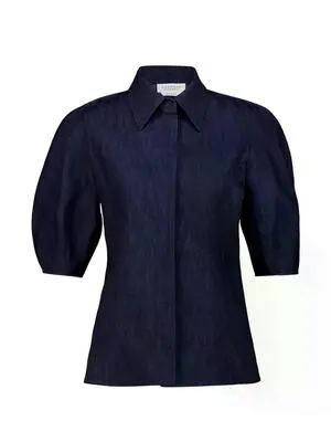 Gabriela Hearst Sansi Puffed-sleeve Top