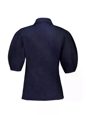 Gabriela Hearst Sansi Puffed-sleeve Top