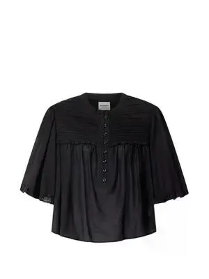 MARANT ETOILE Douna Voile Top - Black