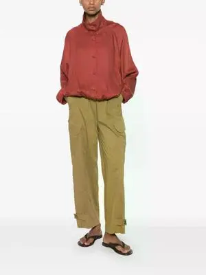 CARLA G. Cargo Pants With Button Tab Detail