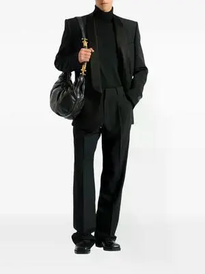 Balmain 2-button Jacket In Wool And Satin