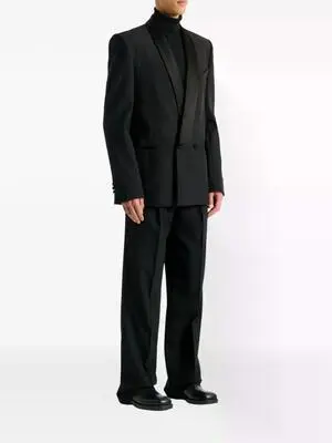 Balmain 2-button Jacket In Wool And Satin