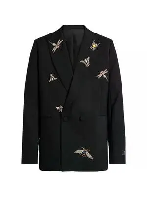 Balmain Embroidered Wool And Crystal Insect Jacket