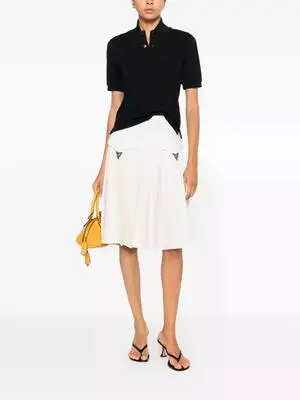 Versace Medusa-head Pleated Mini Skirt