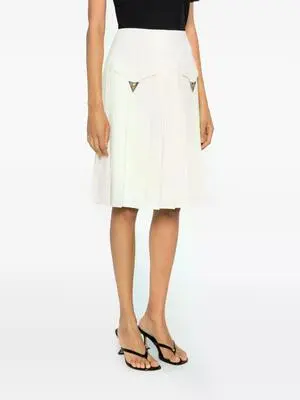 Versace Medusa-head Pleated Mini Skirt