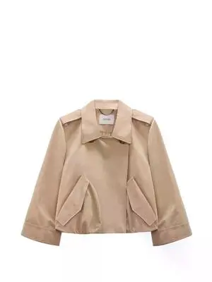 Dorothee Schumacher Beige Cropped Double-breasted Jacket - Neutrals
