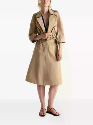 Dorothee Schumacher Beige Cropped Double-breasted Jacket