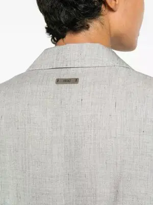 Peserico Double-breasted Linen Blazer