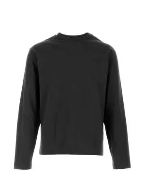 JIL SANDER Long-sleeve Cotton T-shirts - Black