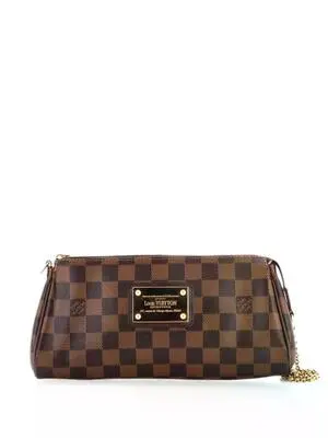 LOUIS VUITTON Eva Handbag Damier Clutch Bag - Brown