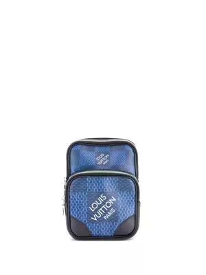 LOUIS VUITTON Amazone Sling Bag Damier Graphite 3d - Blue