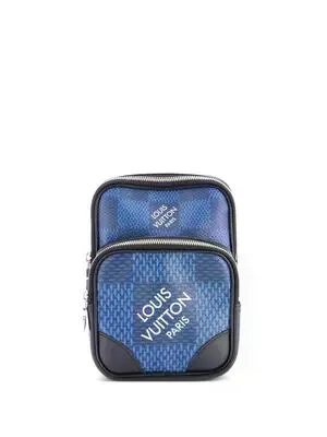 LOUIS VUITTON Amazone Sling Bag Damier Graphite 3d - Blue