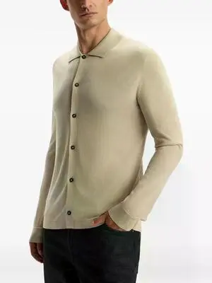 12 STOREEZ Buttoned Silk-cotton Shirt