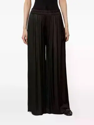 Isabel Marant Étoile Nolia Satin Wide Leg Pants - Black