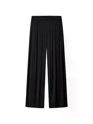 Isabel Marant Étoile Nolia Satin Wide Leg Pants - Black