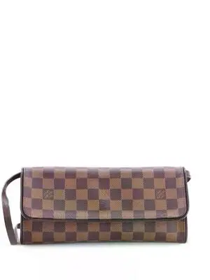 LOUIS VUITTON Damier Gm Twin Handbag - Brown