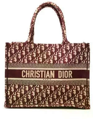 Dior Medium Book Tote Bag - Red