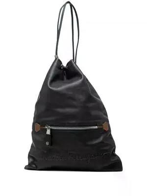 FERRAGAMO Kentucky Drawstring Backpack - Black