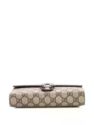 Gucci Dionysus Chain Wallet Gg Coated Canvas