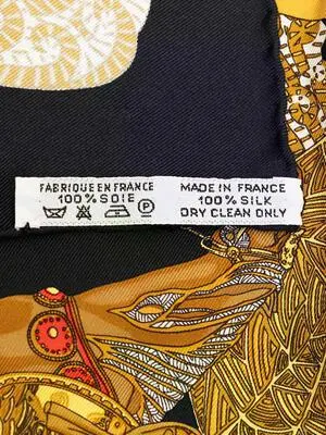 Hermès Art Des Steppes" Silk Scarf