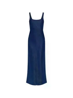 SAMSOE SAMSOE Sasunna Scoop-neck Maxi Dress - Blue