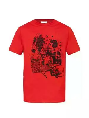 Alexander McQueen Graphic-print T-shirt - Red