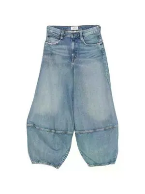 AGOLDE Barrel-leg Jeans With Seam Detail - Neutrals
