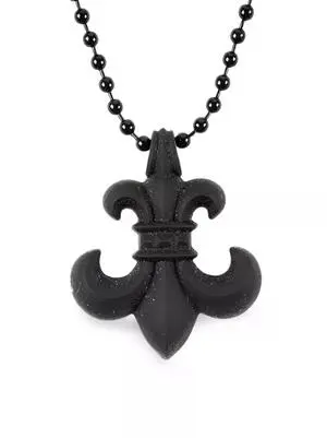 Chrome Hearts Bs Fleur Ball-chain Pendant Necklace