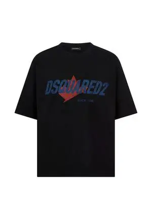 Dsquared2 Logo Loose Fit T-shirt - Black