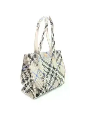 Burberry Checked Tote Bag