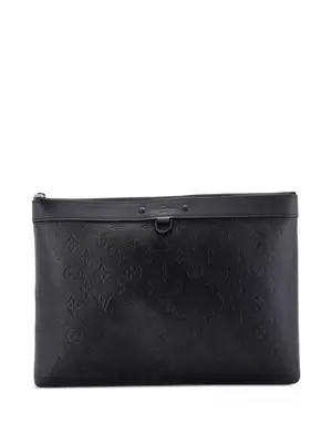 LOUIS VUITTON Monogram Shadow Leather Discovery Pochette Gm