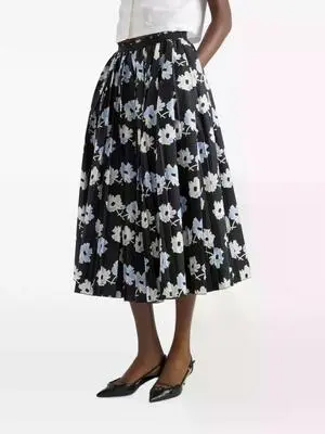 Prada Pleated Poplin Skirt