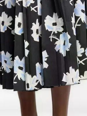 Prada Pleated Poplin Skirt