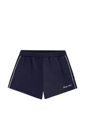 SPORTY & RICH Logo-print Mini Shorts