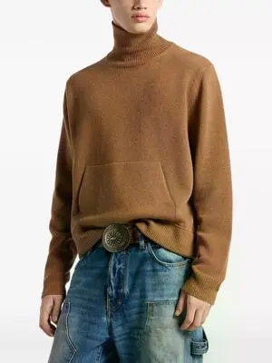 Dsquared2 High-neck Pouch-pocket Sweater - Neutrals