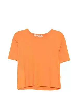 N°21 Cropped Crew Neck T-shirt - Orange