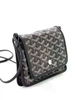 Goyard Plumet Clutch Wallet Coated Canvas Crossbody Bag - Black