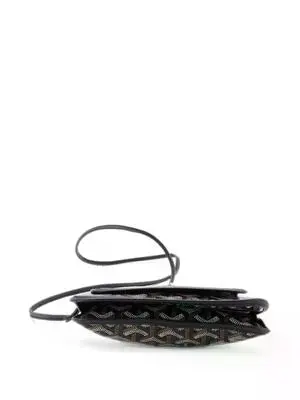 Goyard Plumet Clutch Wallet Coated Canvas Crossbody Bag - Black