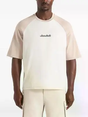 Manière De Voir Signature Raglan Cotton T-shirt - Neutrals