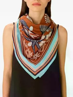 INOUI EDITIONS Inoui Square Sea-print Scarf